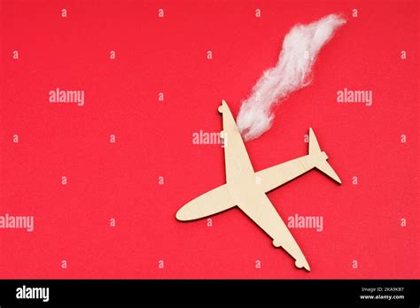 Catastrophe The Wooden Plane Falls Smoke Comes From The Wing Cotton