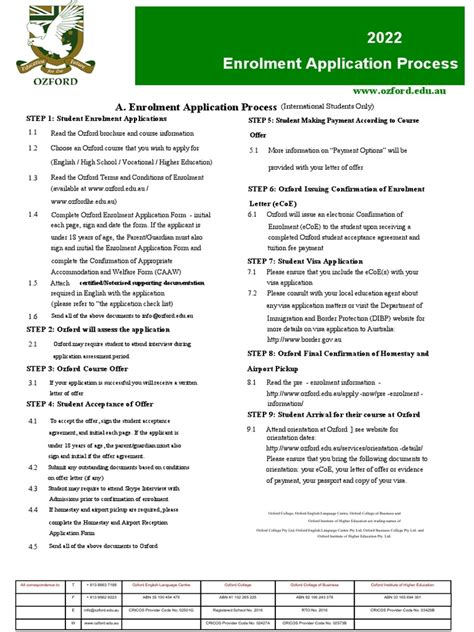 Student Application Form Pdf Travel Visa