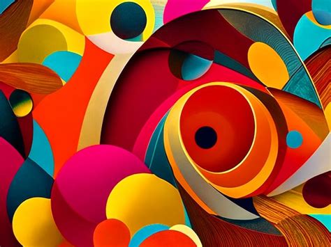 Premium Ai Image Focus On Patterns Shapes And Colors Rather Than