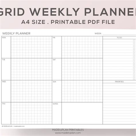 Wall Grid Organizer Etsy