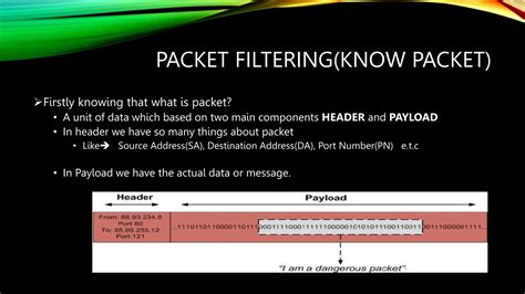 Presentation Packet Filtering Attack Pptx Computer Networking Computing