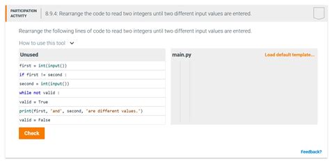 Solved 894 Rearrange The Code To Read Two Integers Until