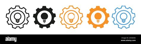 Implementation Icon Vector Symbol Or Sign Set Collection In Black And White Outline Stock Vector Implementation Icon Vector Symbol Or Sign Set Collection In Black And White Outline Stock Vector