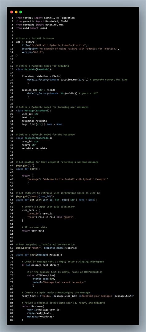 Building A Chatbot Api With Fastapi And Pydantic Sheikh Mujtaba J Posted On The Topic Linkedin