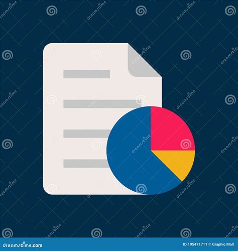 File Analytics Flat Color Image Stock Vector Illustration Of Design Analytics 195471711