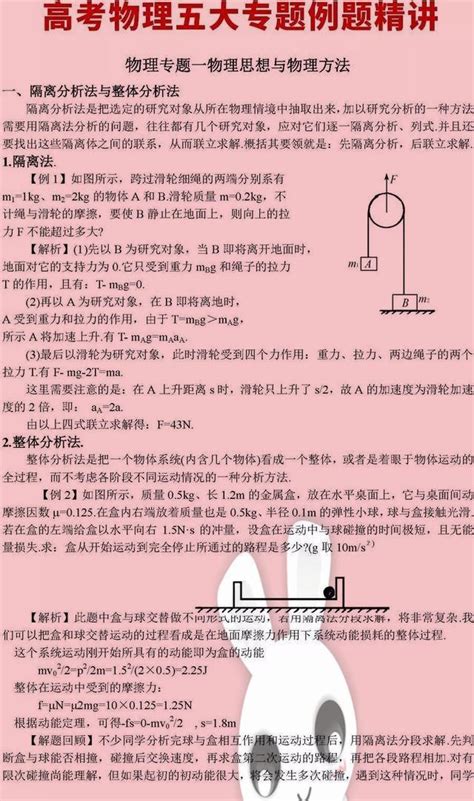 衡中物理特級教師：2017高考物理5大專題精講！家長請轉給孩子 每日頭條
