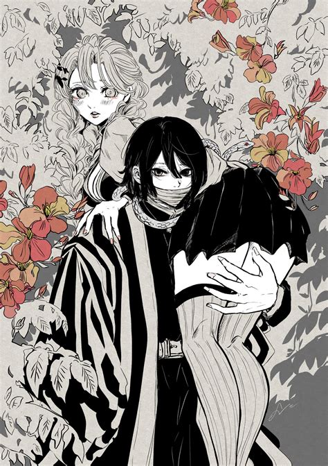 Kanroji Mitsuri And Iguro Obanai Kimetsu No Yaiba Drawn By Comeback Fleet Danbooru