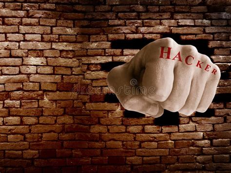Firewall Breach Concept Stock Illustration Illustration Of Isolated