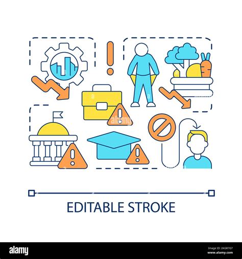 Achieving Inclusive Growth Issues Concept Icon Stock Vector Image And Art Alamy