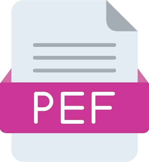 PEF File Format Line Icon 28643255 Vector Art At Vecteezy
