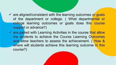 m2 program course and intended learning outcomes 1 pdf