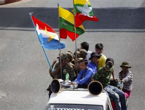 နေပြည်တော်နှင့် ရန်ကုန်မြိုတော်ခန်းမတွင် အကြမ်းဖက်စစ်တပ် ထောက်ခံ ပွဲ နှင့် Mndaa ဆန့်ကျင်ပွဲ ပ