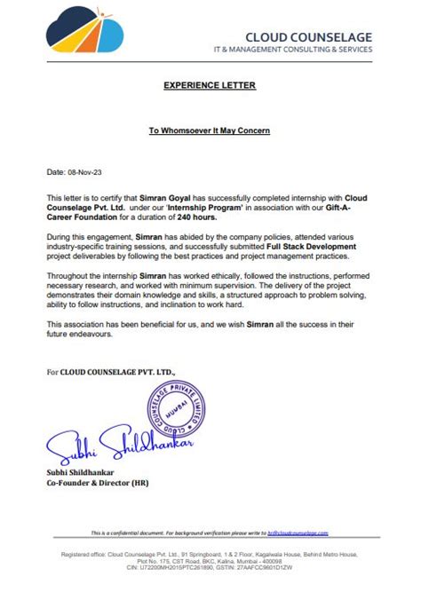 Excited To Share That Ive Successfully Completed My Internship At Iac