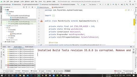Fix Installed Build Tools Revision 330 Is Corrupted Remove And