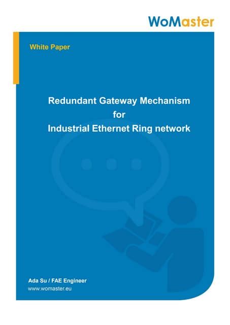 Redundant Gateway For Industrial Ethernet Ring White Paper Womaster Pdf