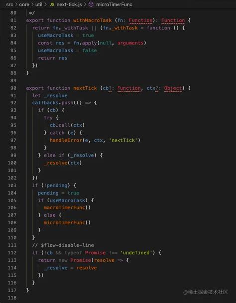 Vue的nextTick具体是微任务还是宏任务 官方解释 将回调延迟到下次 DOM 更新循环之后执行在修改数据之后 掘金