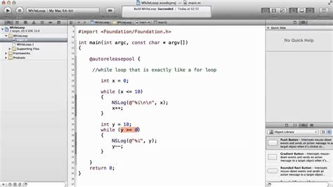 Objective C Tutorials 39 While Loop Example Youtube