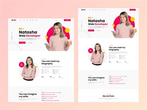 Saja Personal Resume Ui Design By Ronjit Ukil On Dribbble