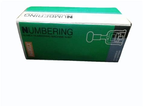 Numex N Numbering Machine Packaging Type Box Capacity Digit At Piece In New Delhi