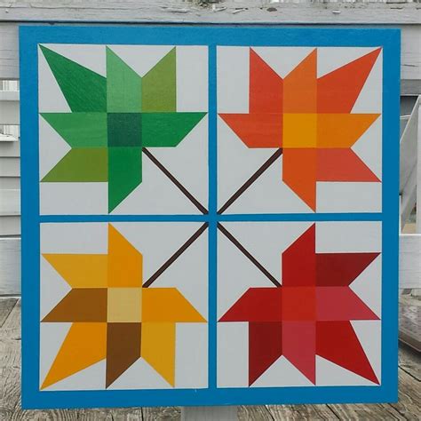 Free Printable Maple Leaf Quilt Pattern