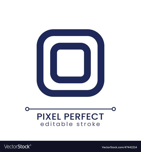 Background Template Pixel Perfect Linear Ui Icon Vector Image