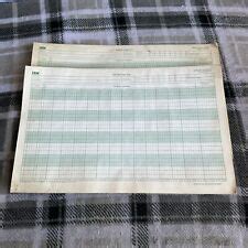Used 50 Total Sheets Of VINTAGE IBM FORTRAN CODING FORM GX28 7327 6 U M 050 Lot 1 UBB Threads