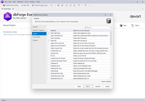 Dbforge Sql Server Event Profiler Analyse Sql Trace Data