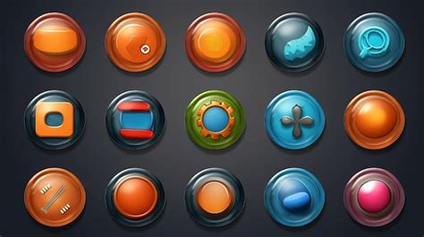 Premium Photo A Group Of Colorful Buttons Generative Ai Art