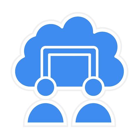 Premium Vector Cloud Users Icon Vector Image Can Be Used For