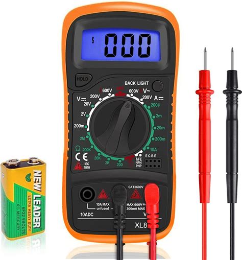 Beizkna Digital Multimeter Voltmeter Battery Voltage Multi Tester Ac Dc Volt Ohm Amp Current