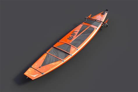 Windsurfing Board Isolated On Solid Background Premium Ai Generated Image