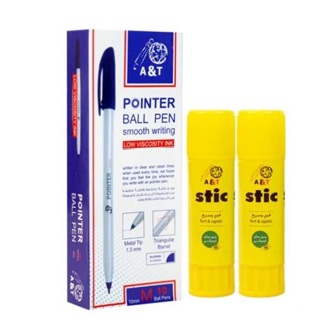 Buy Aandt Pointer Ball Pen 10 Pieces Glue Stick 2 X 8 G توصيل