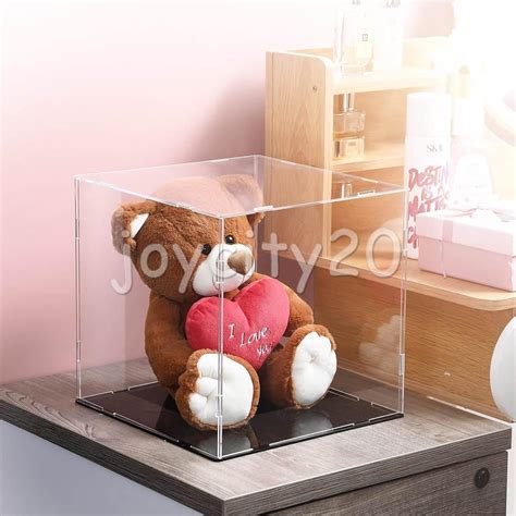 Acrylic Display Case Dustproof Box Clear Cube For Collectibles Model