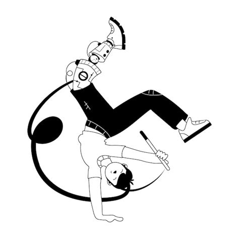 Premium Vector Future Technology Of Robot Dancing