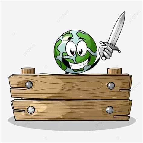 검객 마스코트로 판자 나무 지구 만화 카와이 꼬마 마스코트 Png 일러스트 및 이미지 에 대한 무료 다운로드 Pngtree