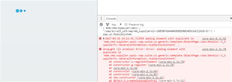 2472002 Error Adding Element With Duplicate Id While Navigating Back To Factsheet Sap