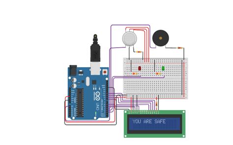 Circuit Design P05 Gas Detection Alarm System Tinkercad