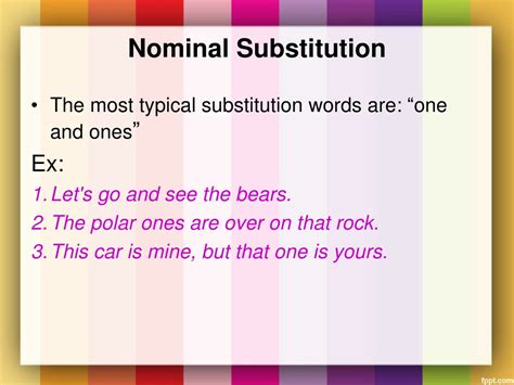 PPT Substitution PowerPoint Presentation Free Download ID 9685505
