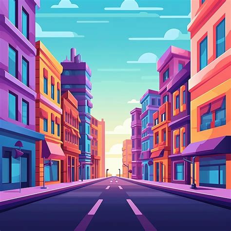 Premium Ai Image Cityscape Background Illustration