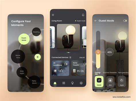 Smart Home Automation App By Pratika Chavan For Nickelfox Uiux Design On Dribbble