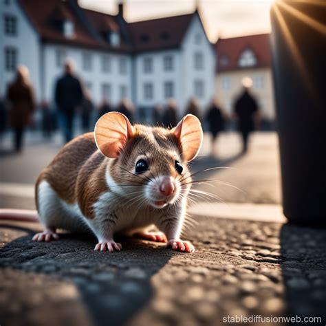 Giant Mouse In Miniature City Stable Diffusion Online