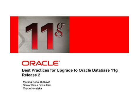 Oracle Technology Day 1952010 Best Practices For Upgrade To 11g R2 Pdf Databases
