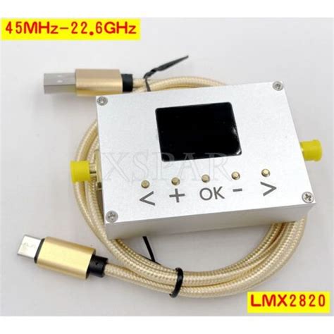Lmx2820 45mhz 22 6ghz Wideband Pll Rf Synthesizer Module W Sma Female Connector Ebay