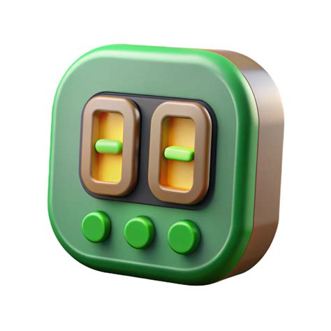 Stunning Artistic Digital Countdown Timer Green Digits Cutout Exclusive 58016181 Png