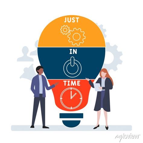 Jit Just In Time Acronym Business Concept Background Vector Posters For The Wall • Posters