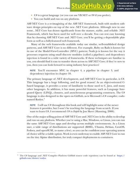 ASP NET Core In Action Pdf Web Design And HTML Internet