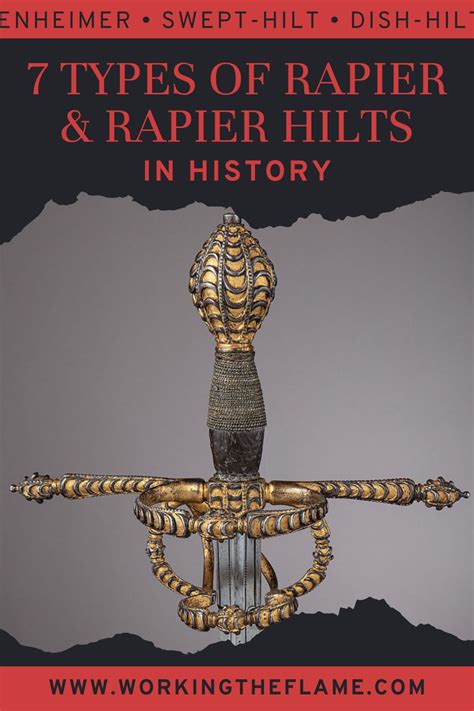 Types Of Rapier And Rapier Hilts In History History European History