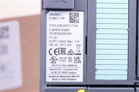 Siemens Sinamics G120 Control Unit Cu240e 2 Ubuy India