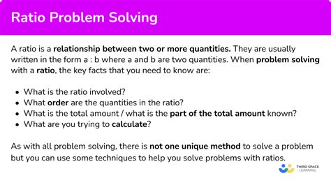Ratio Problem Solving Math Steps Examples And Questions