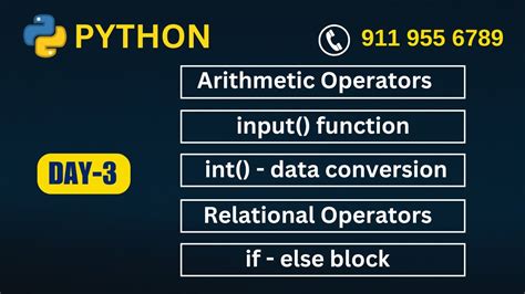 Python Arithmetic Operators Relational Operators Ameerpet Technologies By Srinivas Youtube
